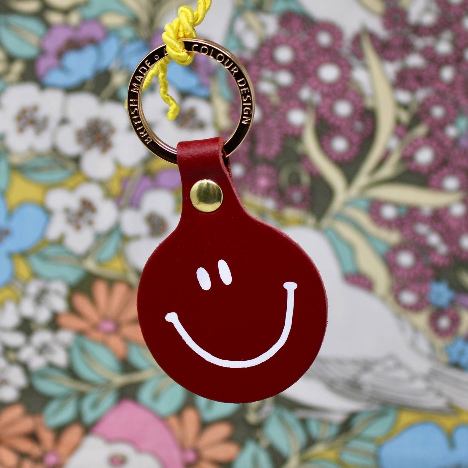 FEELING LUSH Smiley Schlüsselanhänger • Dunkelrot | Ark Colour Design ...
