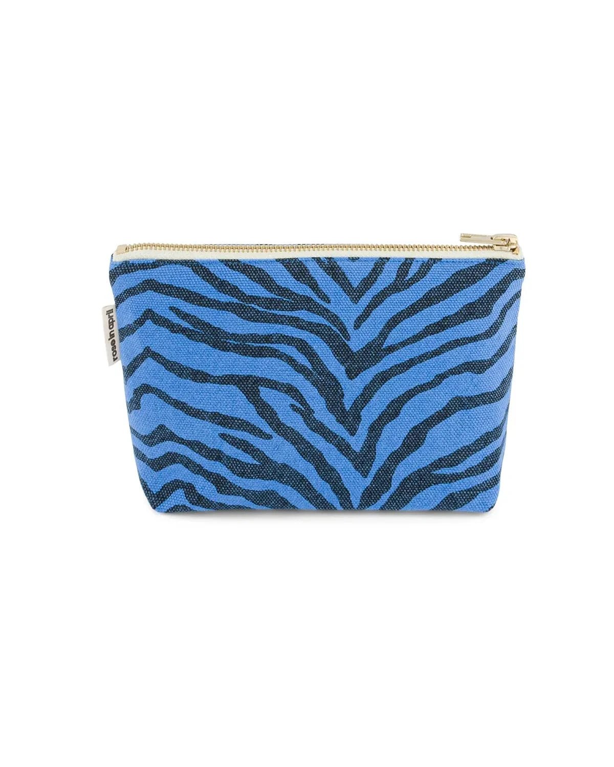SOFIA kleiner Kulturbeutel • Zebra Greek Blue | Rose in April – ROSA ECK